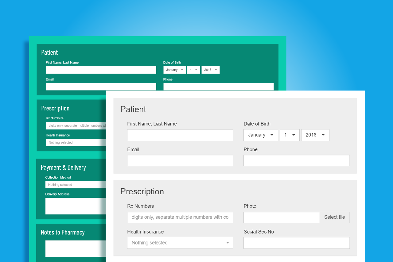 Prescription Order Forms Configuration Examples - Refill Assistant